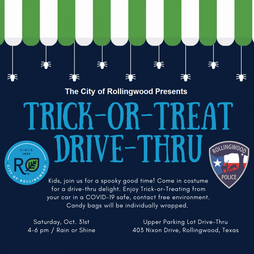 Trick-or-Treat Drive-Thru: Saturday, October 31 | City of Rollingwood Texas